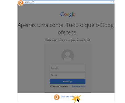 Criar um correio eletrônico Aprenda a criar uma conta de e mail no Gmail