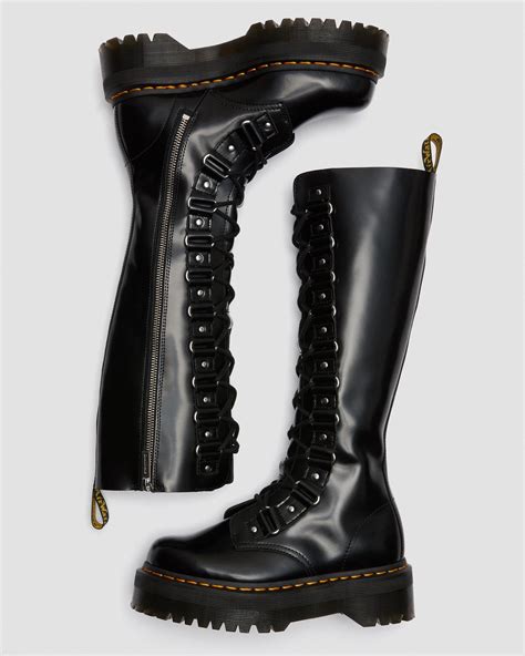1b60 Xl Leather Platform Boots Boots Dr Martens Uk Leather Boots