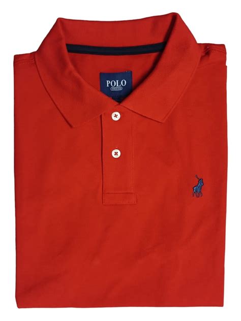 Polo Short Sleeve Golfer Stretch Pique Red