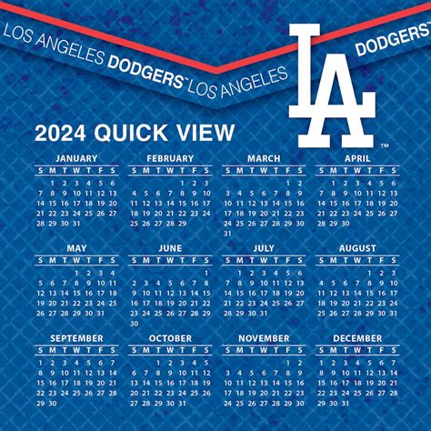 La Dodgers Printable Schedule 2024 Free Printable Schedules