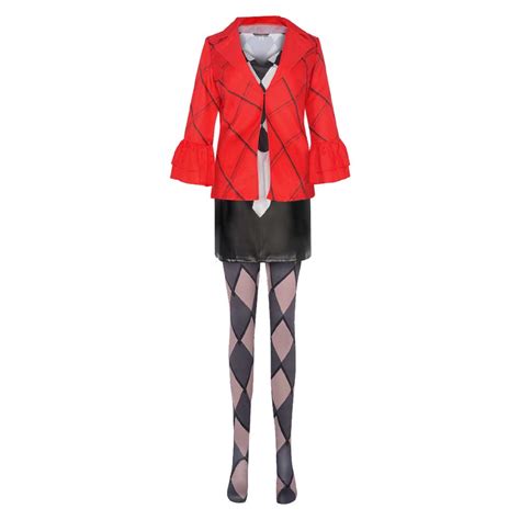 Harley Quinn Cosplay Costume Outfits Halloween Carnival Suit Veeget
