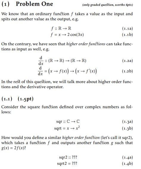 Solved 1 Problem One Only Graded Question Worths 6pts
