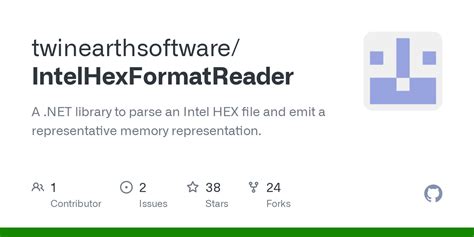 Github Twinearthsoftwareintelhexformatreader A Net Library To Parse An Intel Hex File And