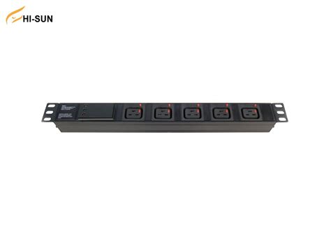 Iec 19 Inch C19 Socket New Design 1u 5 Way 10v13a16a Rack Switched