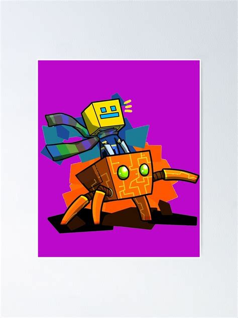 Geometry Dash Poster For Sale By Anibalpontes Redbubble