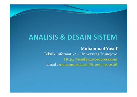 (PDF) Teknik Informatika – Universitas Trunojoyo Http://yusufxyz ... · kumpulan dari use case ...