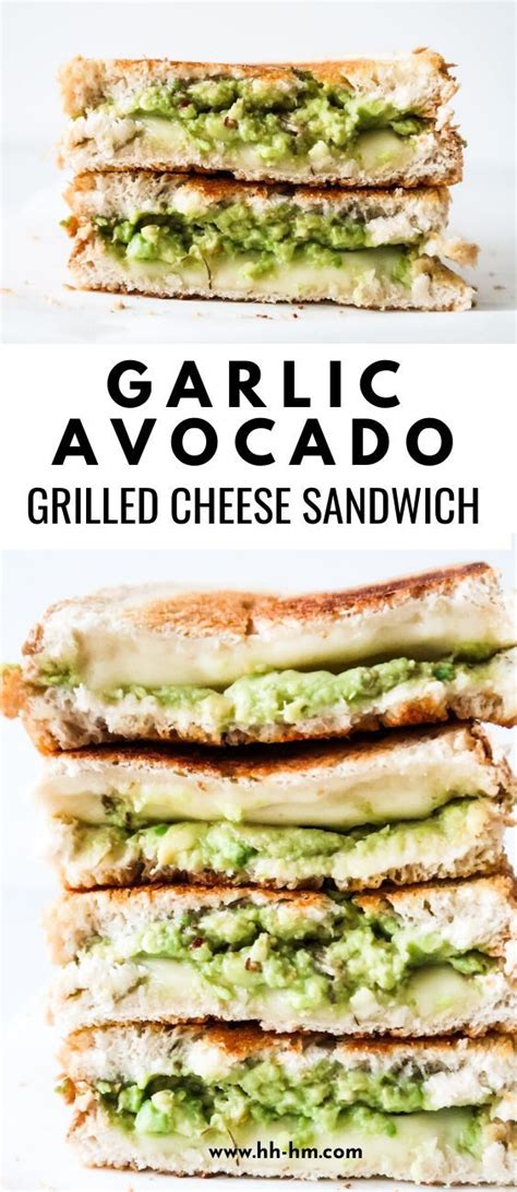 Garlic Avocado Grilled Cheese Sandwich Her Highness Hungry Me