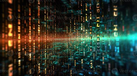 Futuristic Cyberspace With Binary Code Background Stock Photo At Vecteezy