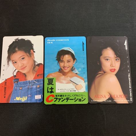 Yahooオークション カード セット テレホンカード 浅香唯 女性タレ