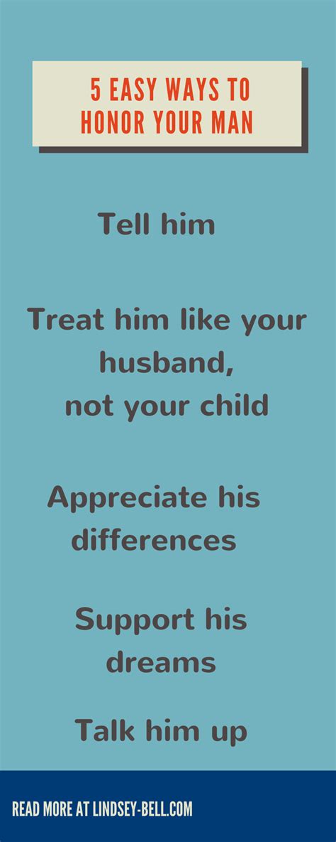 5 Easy Ways To Honor Your Husband Lindsey Bell