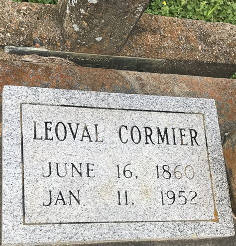 Leoval Cormier 1860 1952 Find A Grave Gedenkplek