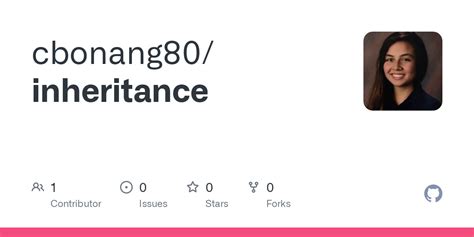 GitHub Cbonang80 Inheritance