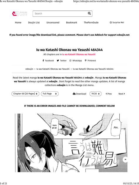 Iu Wa Katashi Okonau Wa Yasushi 464344 Doujin Edoujin Pdf