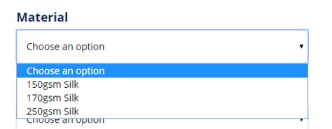 Javascript WooCommerce Variable Product Dropdown Menu Styling Using