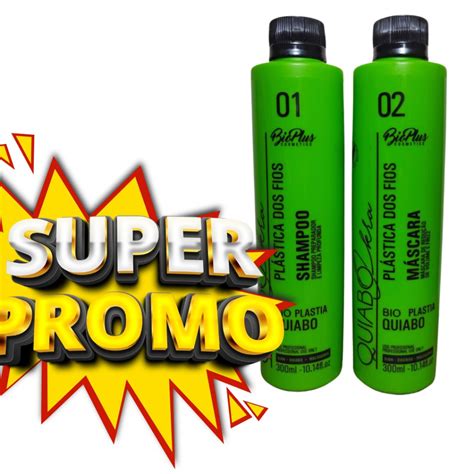 Kit Alisamento Definitivo De Quiabo X Ml Shopee Brasil