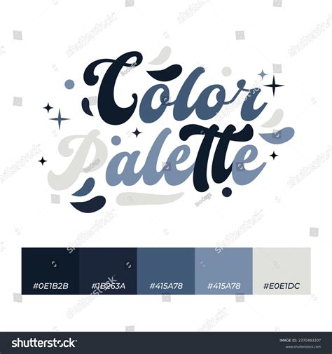 Cozy Boho Winter Palette Trendy Pallete Stock Vector Royalty Free