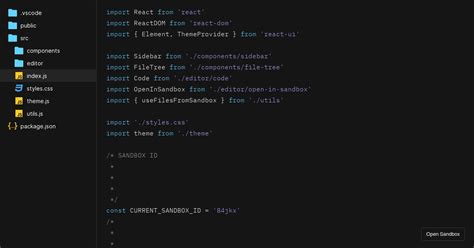 File Tree Csb Codesandbox