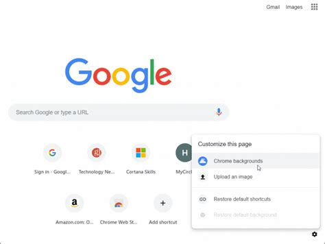 How To Set A Custom Picture As Chrome New Tab Page Background