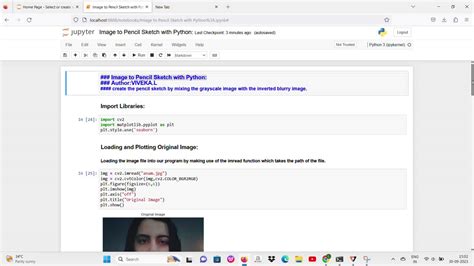 How To Create A Pencil Sketch With Python Viveka L Posted On The Topic Linkedin