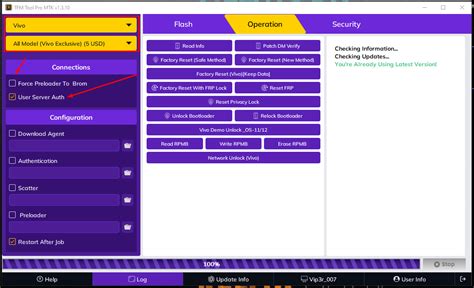 تحديثات TFM Tool Pro MTK V1 3 10 Release Vivo Exclusive Update Flash
