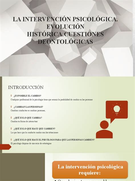 Modelos De IntervenciÓn En La Psicoterapia Pdf