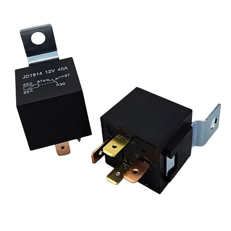 Relay 4 Pin 12v 40amp Diode Protected With Bracket Alna Commodities