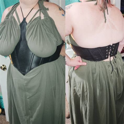 Leather Warrior Maiden Bustier Corset Over The Bust Demi Cup Style