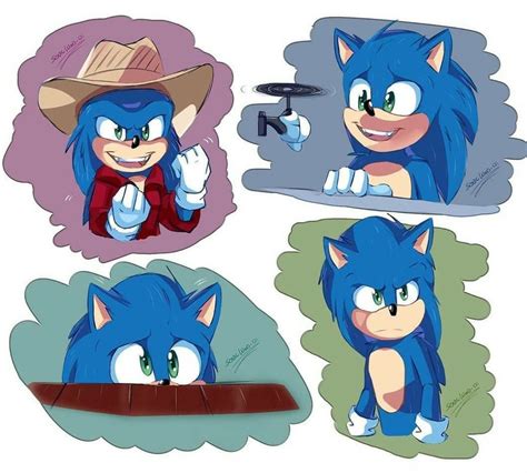 Movie Sonic Fanart Hedgehog Movie Sonic Sonic Fan Art