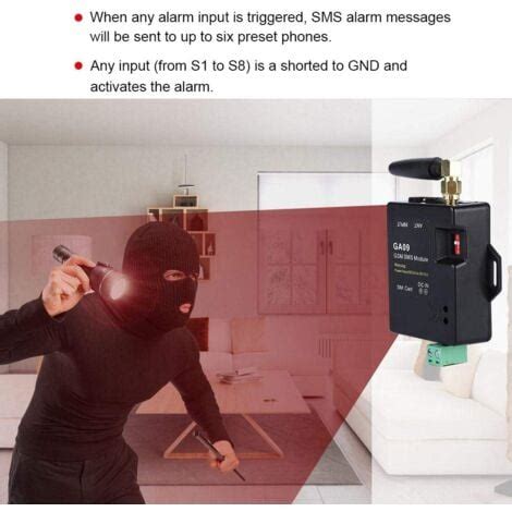 Ej Life GSM Drahtloses Alarmsystem Mini Alarm Box Antenne GA09