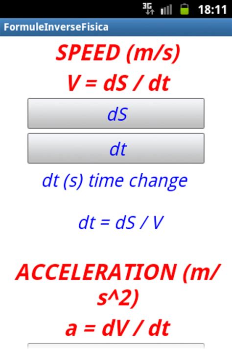 Android 용 Inverse Physics Formulas 다운로드