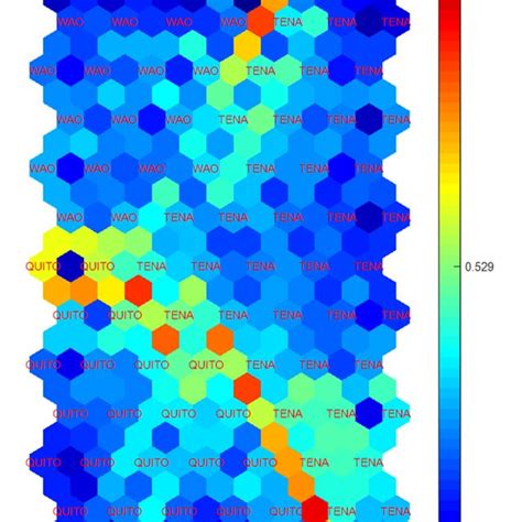 Self Organized Map Som Map For The Three Populations Download