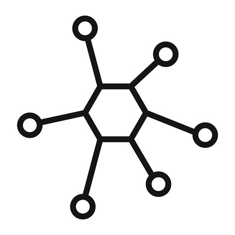 Interactive Chart Connected Network Icon For Data Visualization And