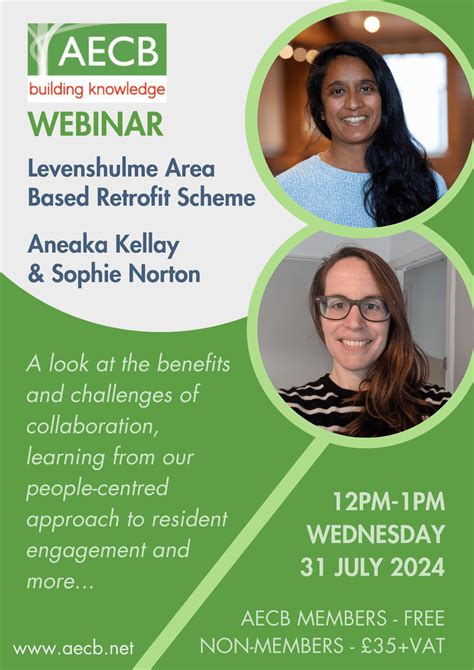 New Webinar Booking Now Levenshulme Area Based Retrofit Scheme AECB