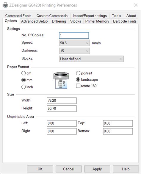 Printers Driver Configuration