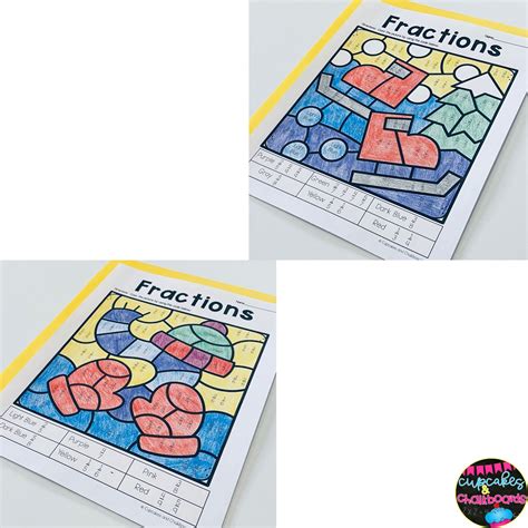 Adding And Subtracting Fractions With Like Denominators Fraction Coloring Made By Teachers