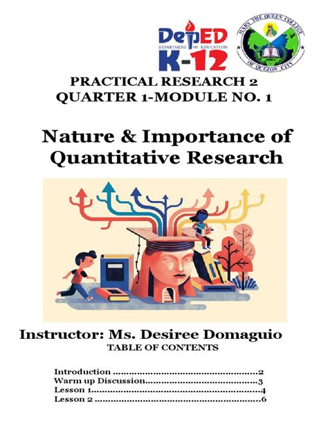 Practical Research 2 Module 1 Quarter 1 Pdf Statistics