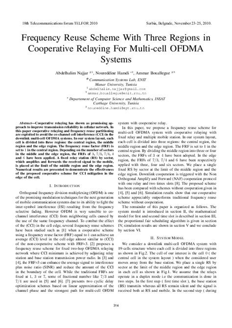 Pdf Frequency Reuse Scheme With Three Regions In Cooperative Relaying