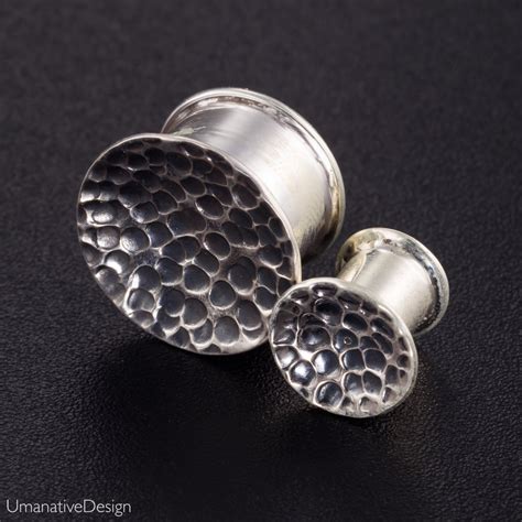Ear Gauges 2g Sterling Silver Plugs Silver Plug Earrings Ear Gauges