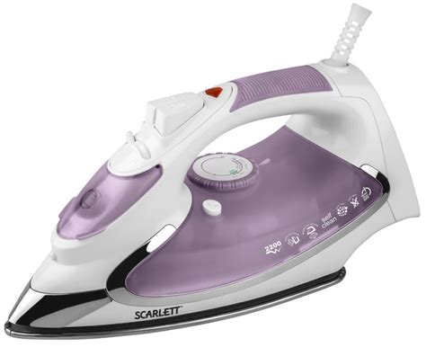 Утюг Scarlett SC-SI30K01, 2200Вт, белый/ фиолетовый – купить в Ситилинк ...