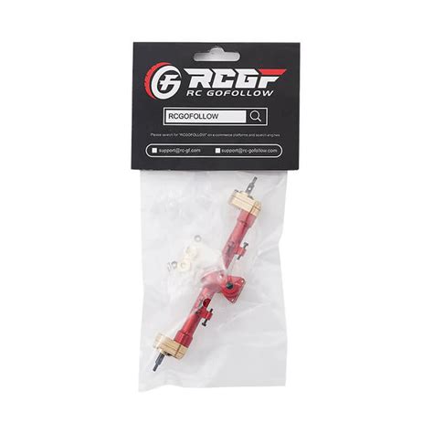 1 24 Axial Scx24 4wd Increase Weight Rear Portal Axle Upgrades Red