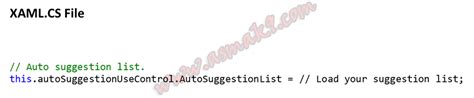 WPF Auto Complete Suggestion Text Box Control