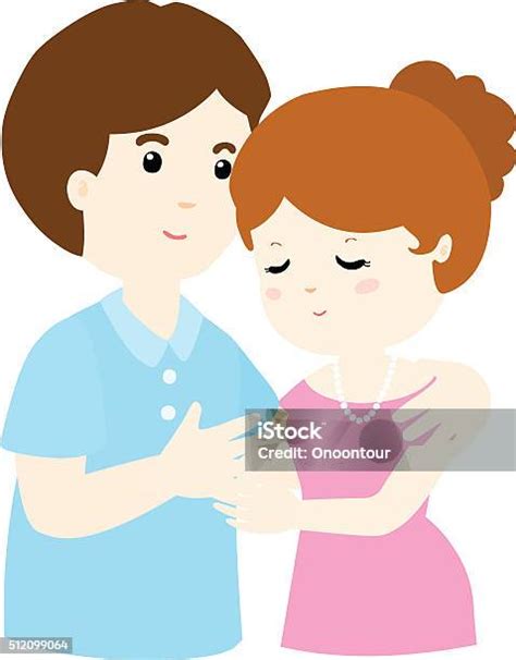 커플 보유한 벡터 조정 만화 캐릭터 가족에 대한 스톡 벡터 아트 및 기타 이미지 가족 기념일 기혼 Istock