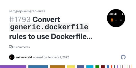 Convert Generic Dockerfile Rules To Use Dockerfile Parser Issue