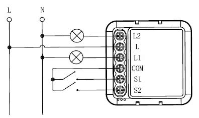 IFREEQ SML-02Z-L 2CH Zigbee Switch Module L Instruction Manual
