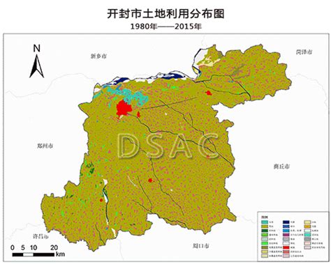 开封市土地利用数据 土地资源类数据 地理国情监测云平台