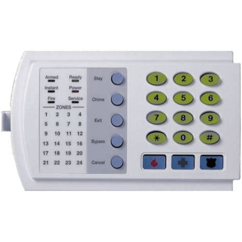 Nx 124e Ge Interlogix Networx Hardwired 24 Zone Led Alarm Keypad