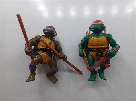 TEENAGE MUTANT HERO Turtles Vintage 1988 Ninja Donatello Michelangelo