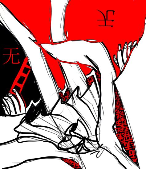 Safebooru 1other Abstract Androgynous Bare Legs Black Background
