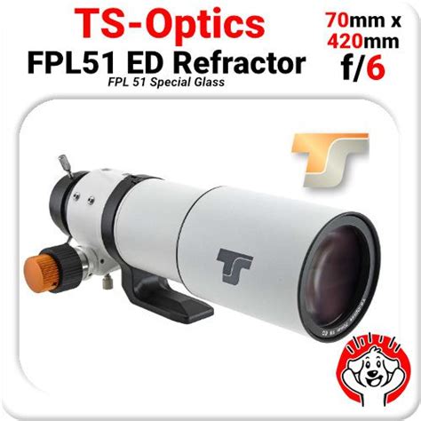 Ts Optics 70 Mm F6 Ed Travel Refractor With Modern 2 Rap Focuser