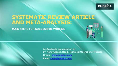 Systematic Review Article And Meta Analysis Main Steps For Successful